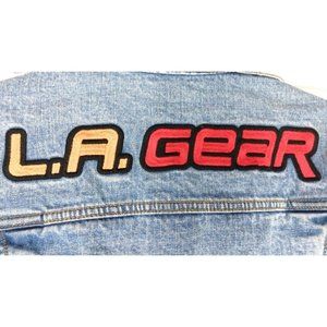 L.A. Gear | Jackets & Coats | Vintage La Gear Patch Cropped Blue Denim ...